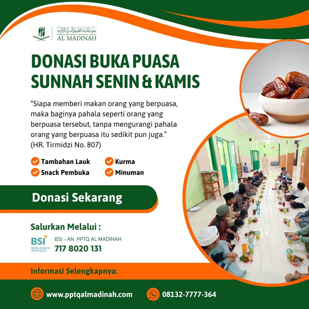 Program Donasi - PPTQ Al Madinah